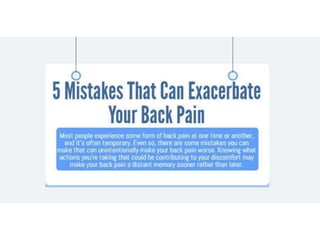 5 mistakes that can exacerbate | PPTX