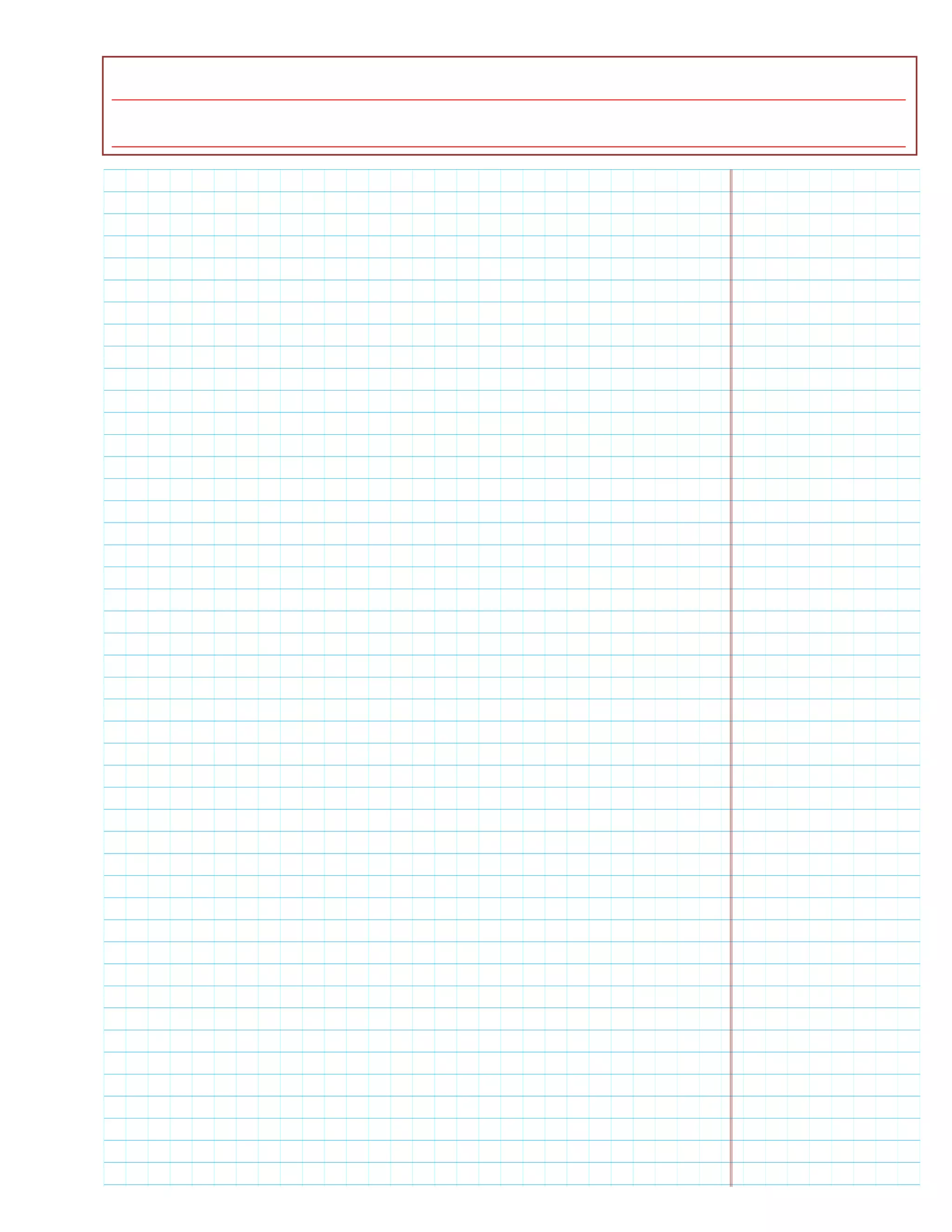 Graph and filler paper for math and science homework | PDF