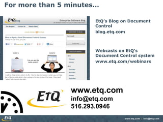 How to Spot a Good Document Control System | PPT