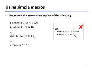 Module 05 Preprocessor and Macros in C | PPT