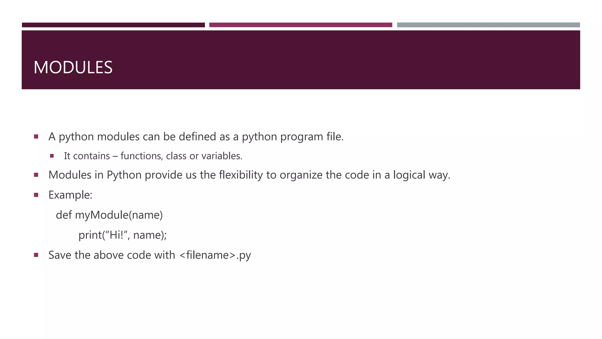 Modules In Python Programming Ppt 4191