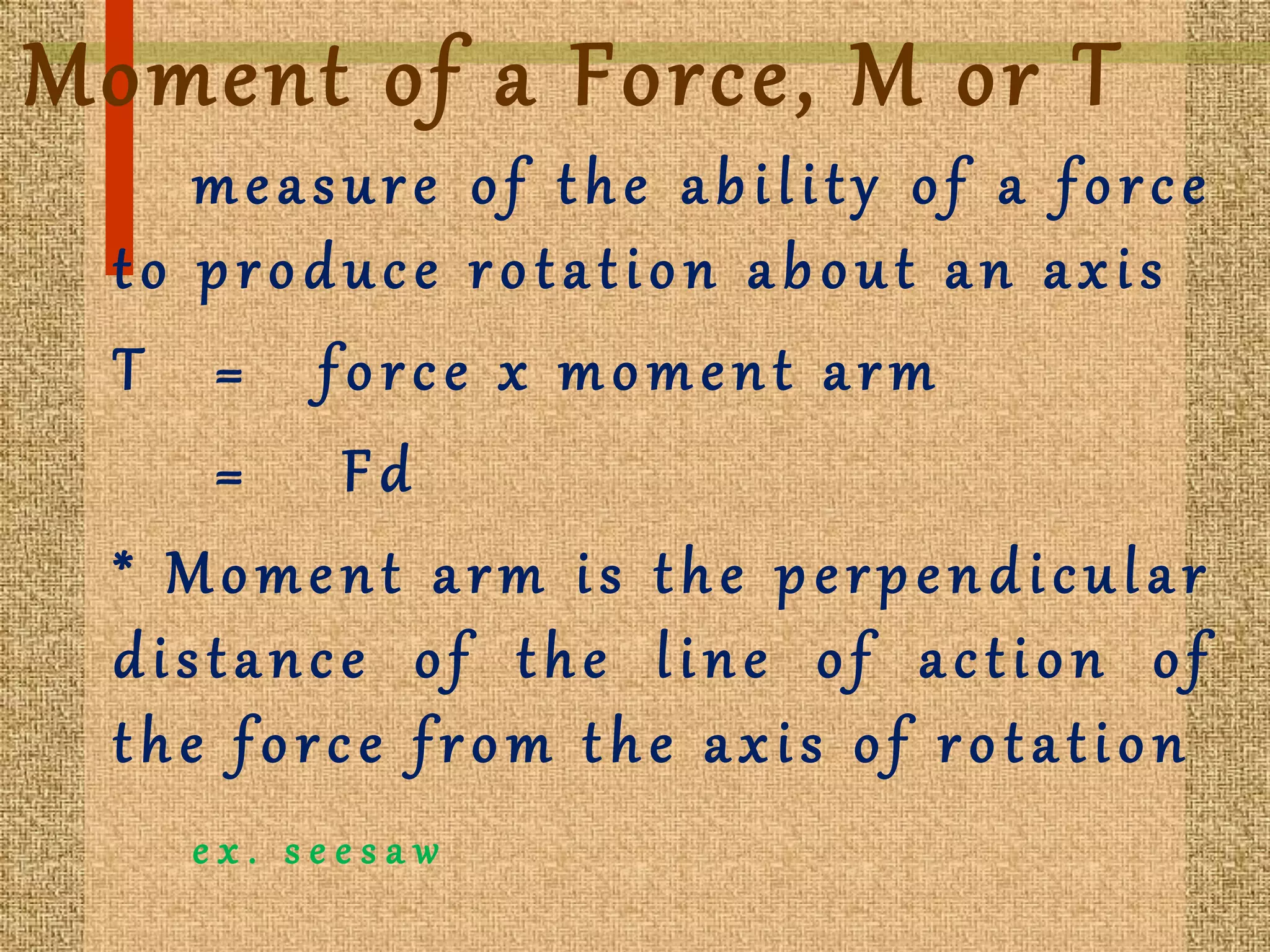 5 moment of forces | PPT