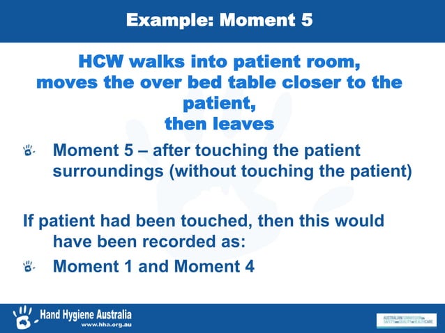 5 Moments for Hand Hygiene | PPTX | First Aid | Injuries