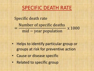 5 mortality and morbidity indicators | PPTX