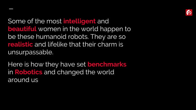 5 most beautiful robots in the world | PDF | Artificial Intelligence ...