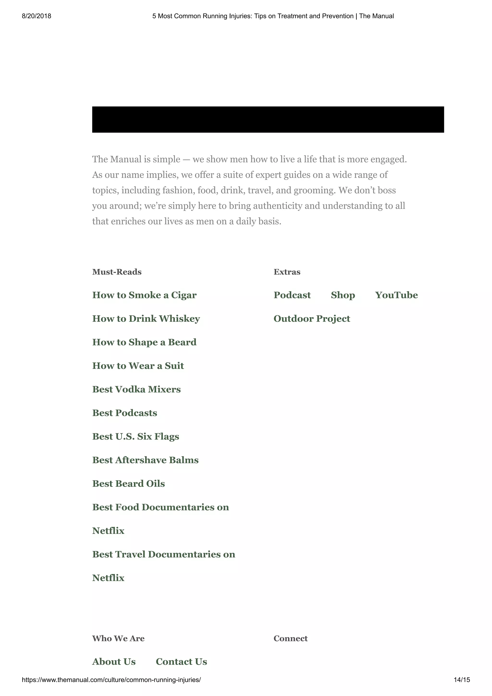 5 most common running injuries tips on treatment and prevention | PDF