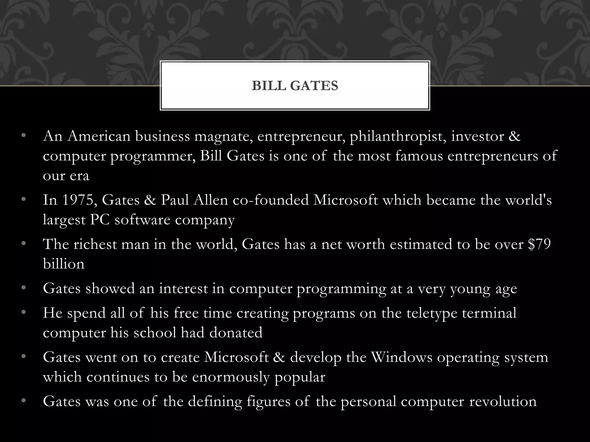 5 Most Famous Entrepreneurs of all Time | PPTX
