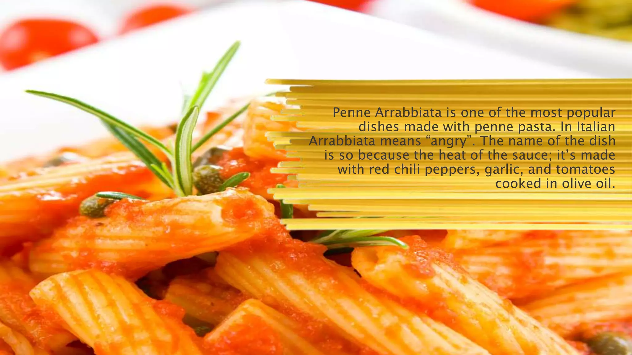 5 Most Popular Types of Pasta | PPTX