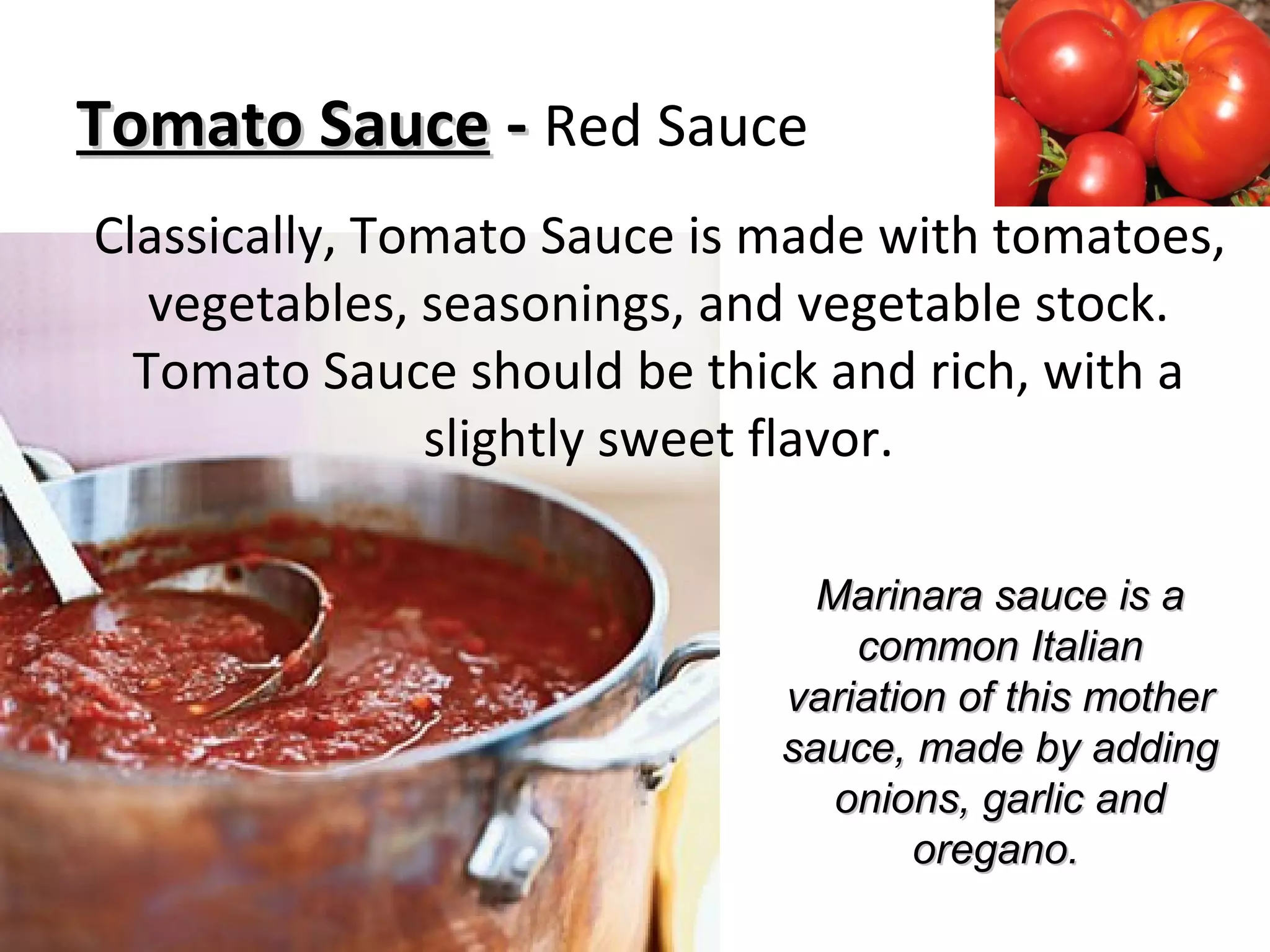 5 mother sauces | PPT