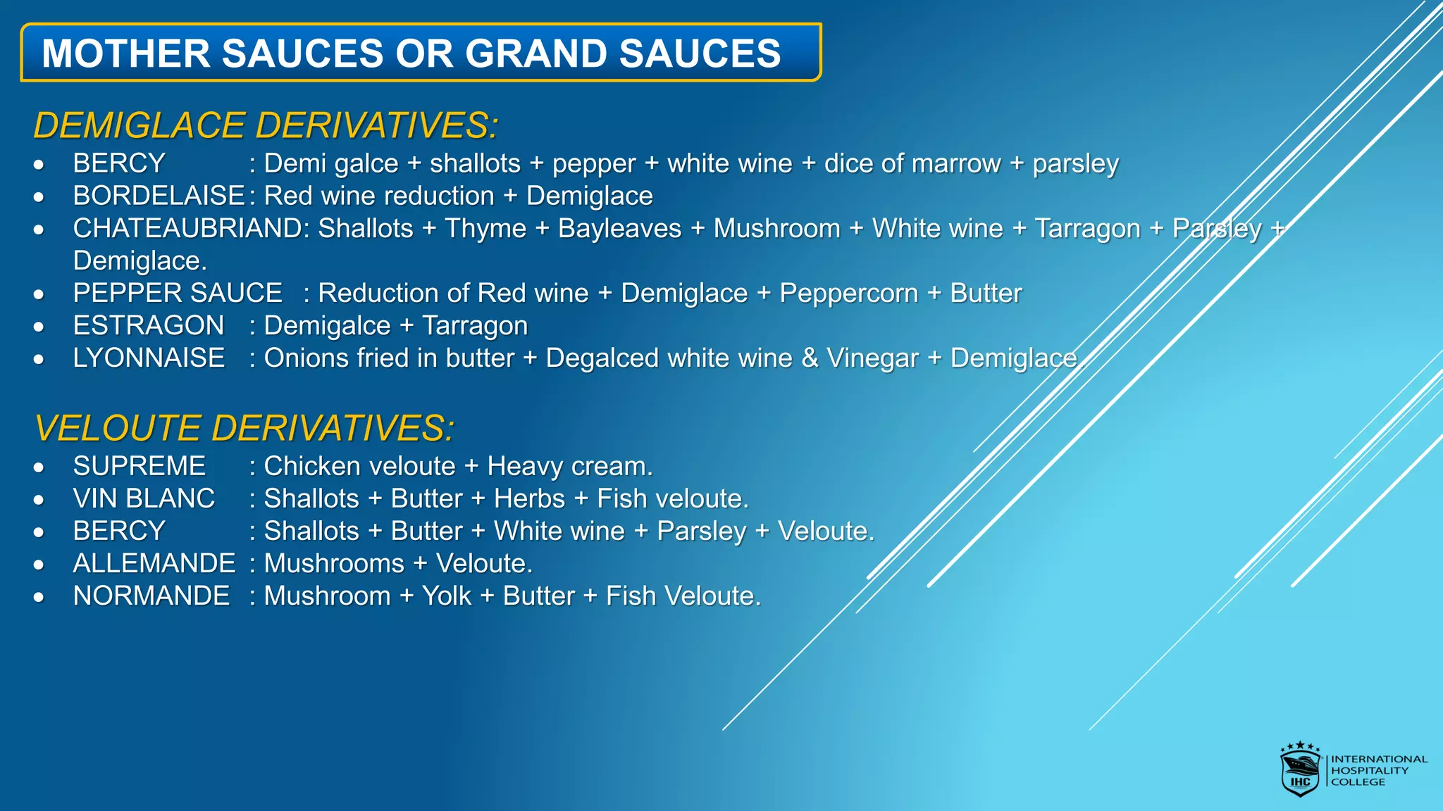 5 mother sauces | PDF