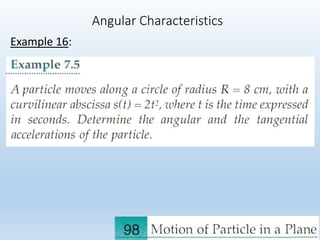 5 motion of a particle in a plane (part v) | PPTX