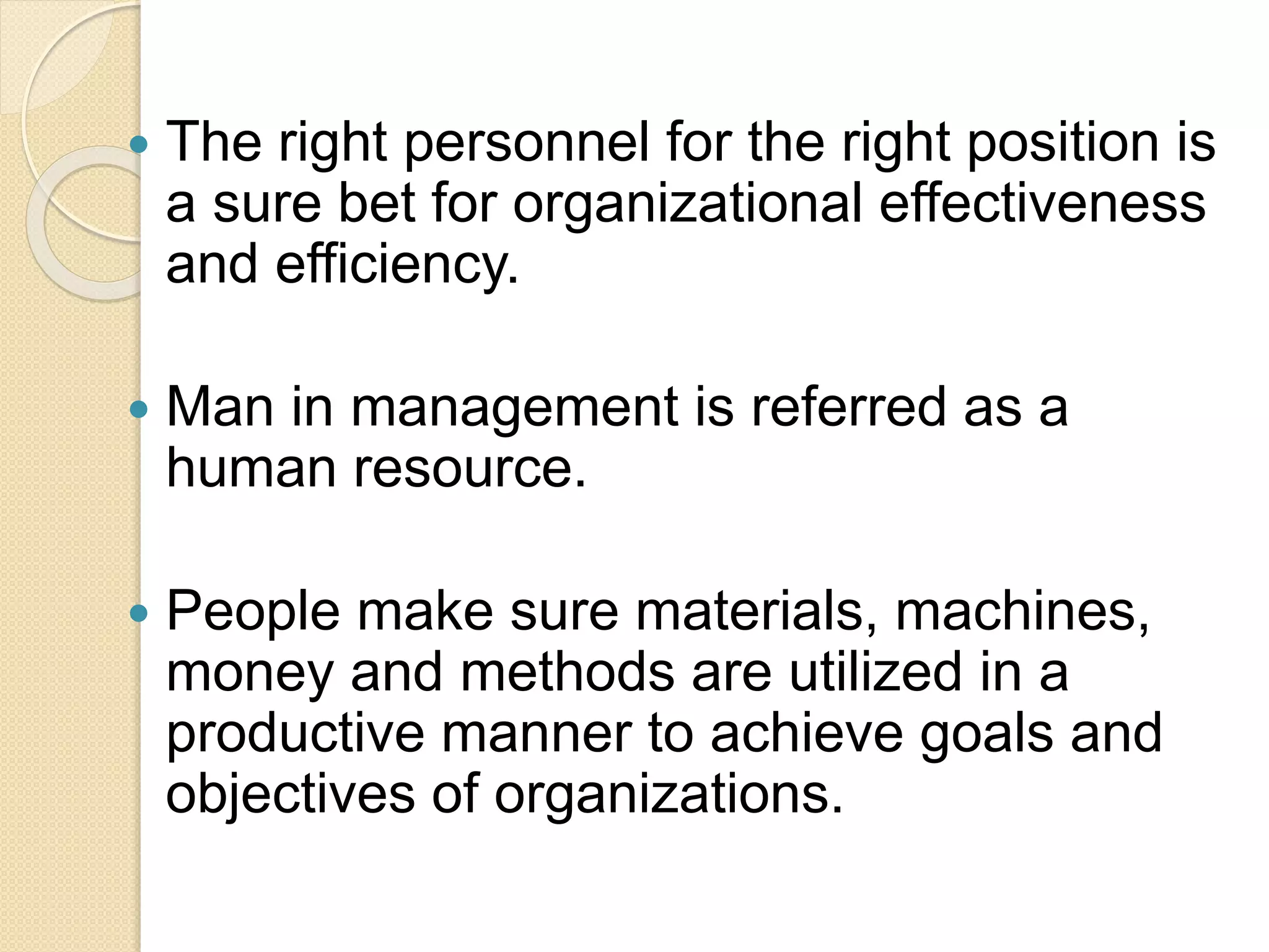 5 m’s of management | PPTX