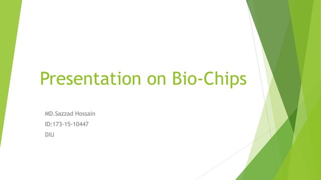 Bio chips | PPTX | Science