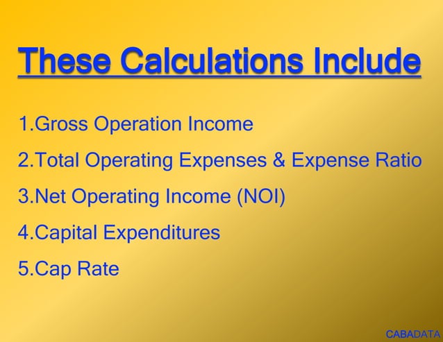 5 Multi Family Residential Real Estate Calculations | PPTX