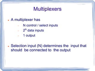 multiplexers and demultiplexers | PPT