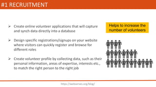 Features Guide : Volunteer Management Software | PPT