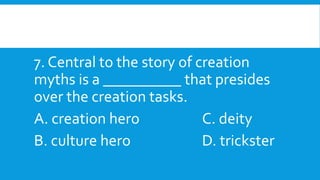 5_Mythology and Folklore.pptx | Religion & Spirituality