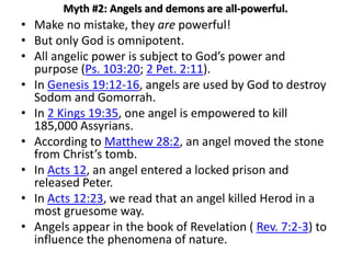5 myths -about angels and demons.pptx | Christianity | Religion ...