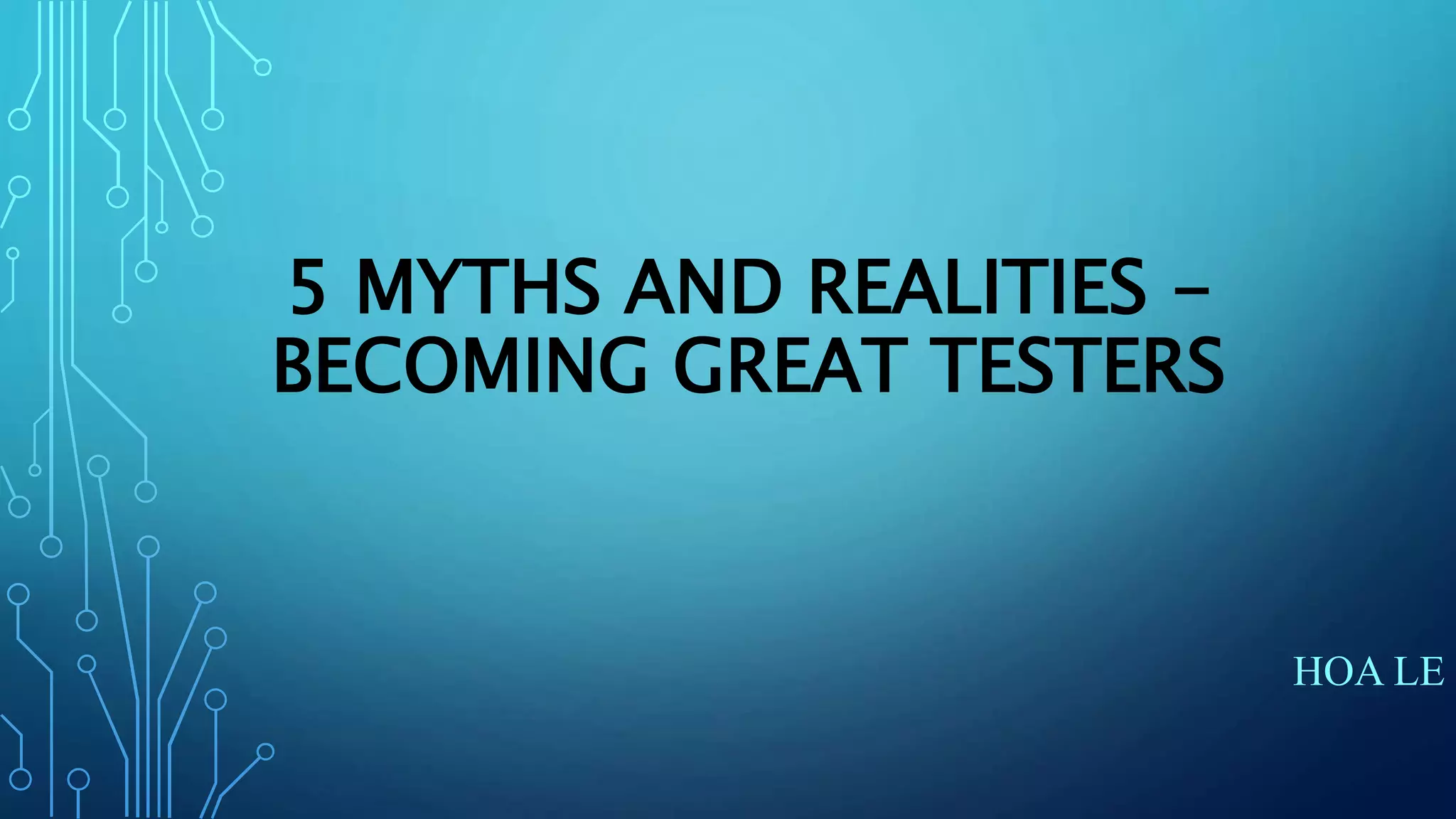 5 myths and realities | PPTX