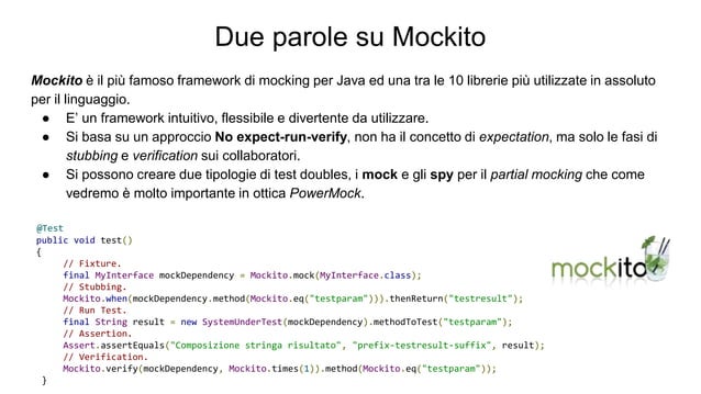 PowerMock TDD User Group Milano | PPTX