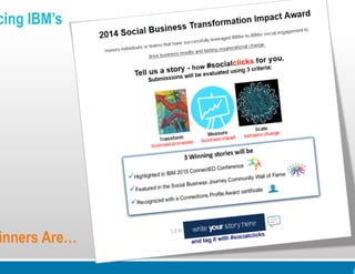 IBM ConnectED 2015: IBM's Social Business Transformation | PPT