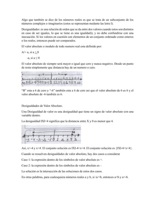 Conjuntos, Operaciones y Números Reales. | PDF