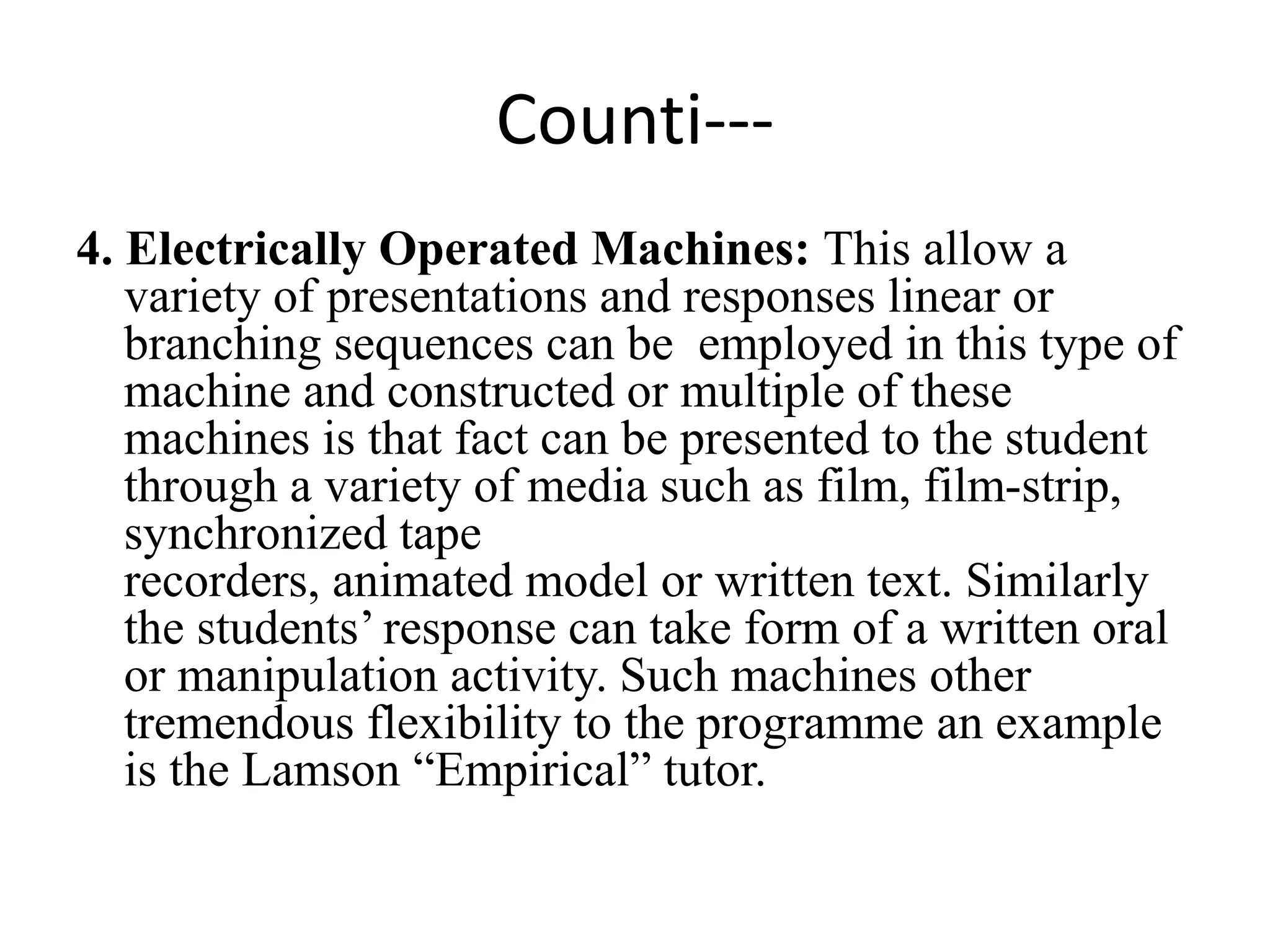 Reprographic Equipment And Teaching Machines and Programmed Learning | PPTX