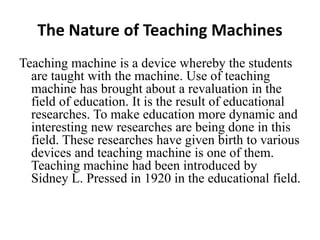 Reprographic Equipment And Teaching Machines and Programmed Learning | PPTX
