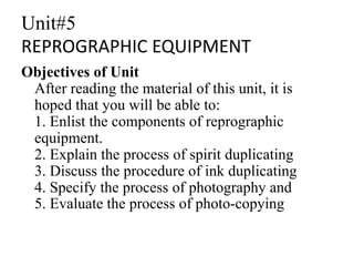 Reprographic Equipment And Teaching Machines and Programmed Learning | PPTX
