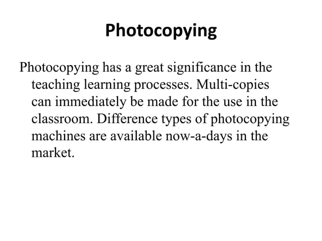 Reprographic Equipment And Teaching Machines and Programmed Learning ...