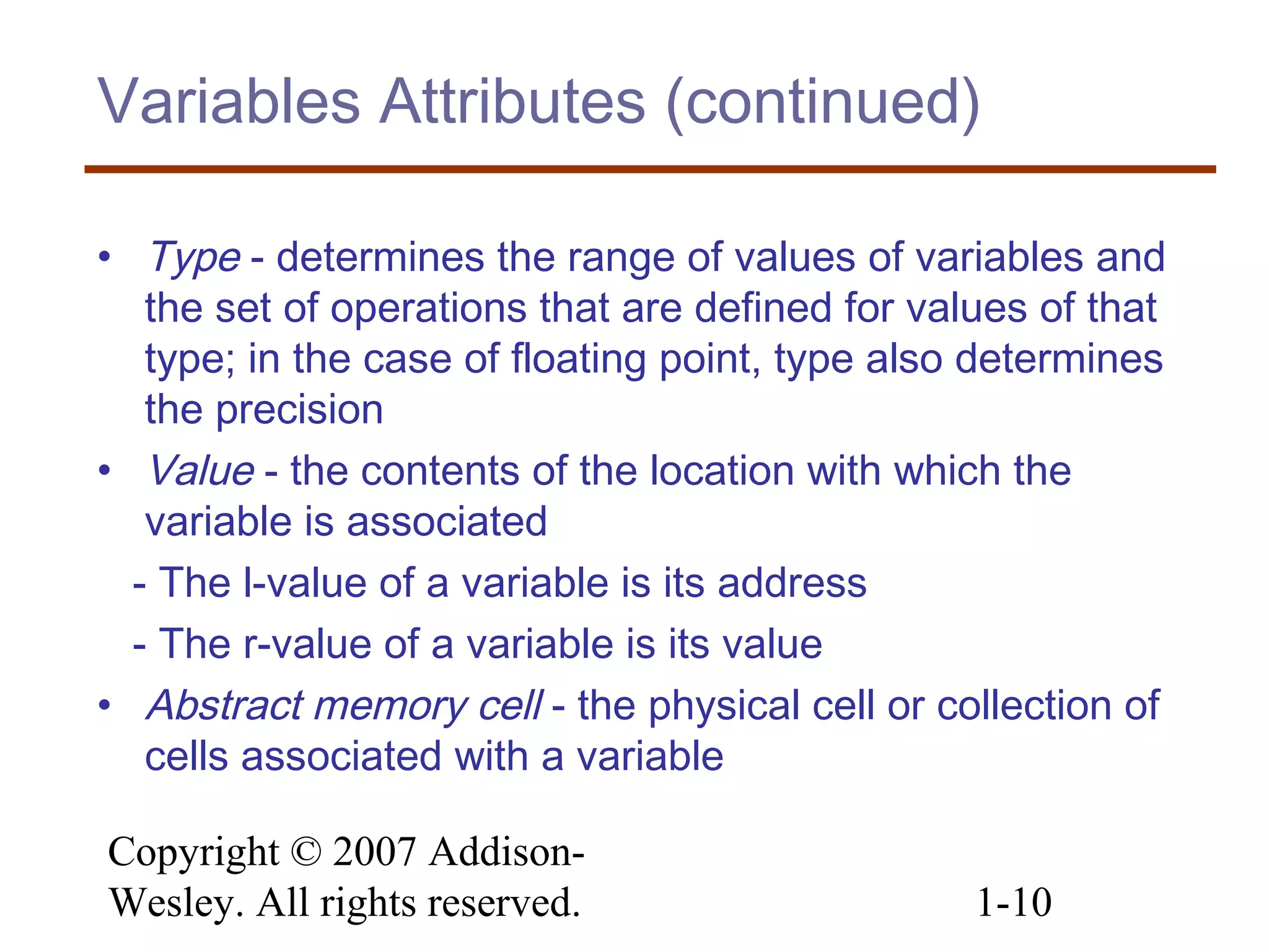 5 Names, bindings,Typechecking and Scopes | PPT