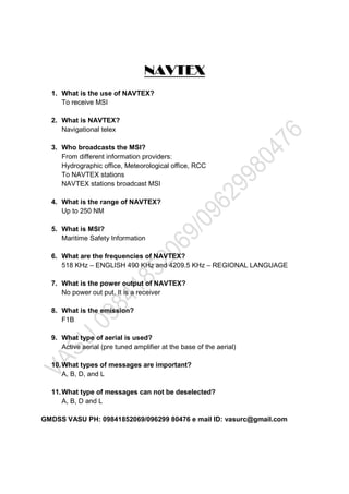 5 navtex | PDF