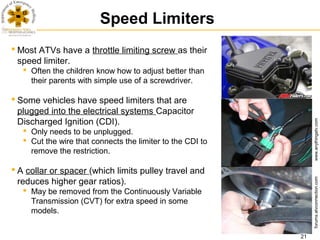 ATV Safety Summit: Vehicle Characteristics/Other Rulemaking Topics ...