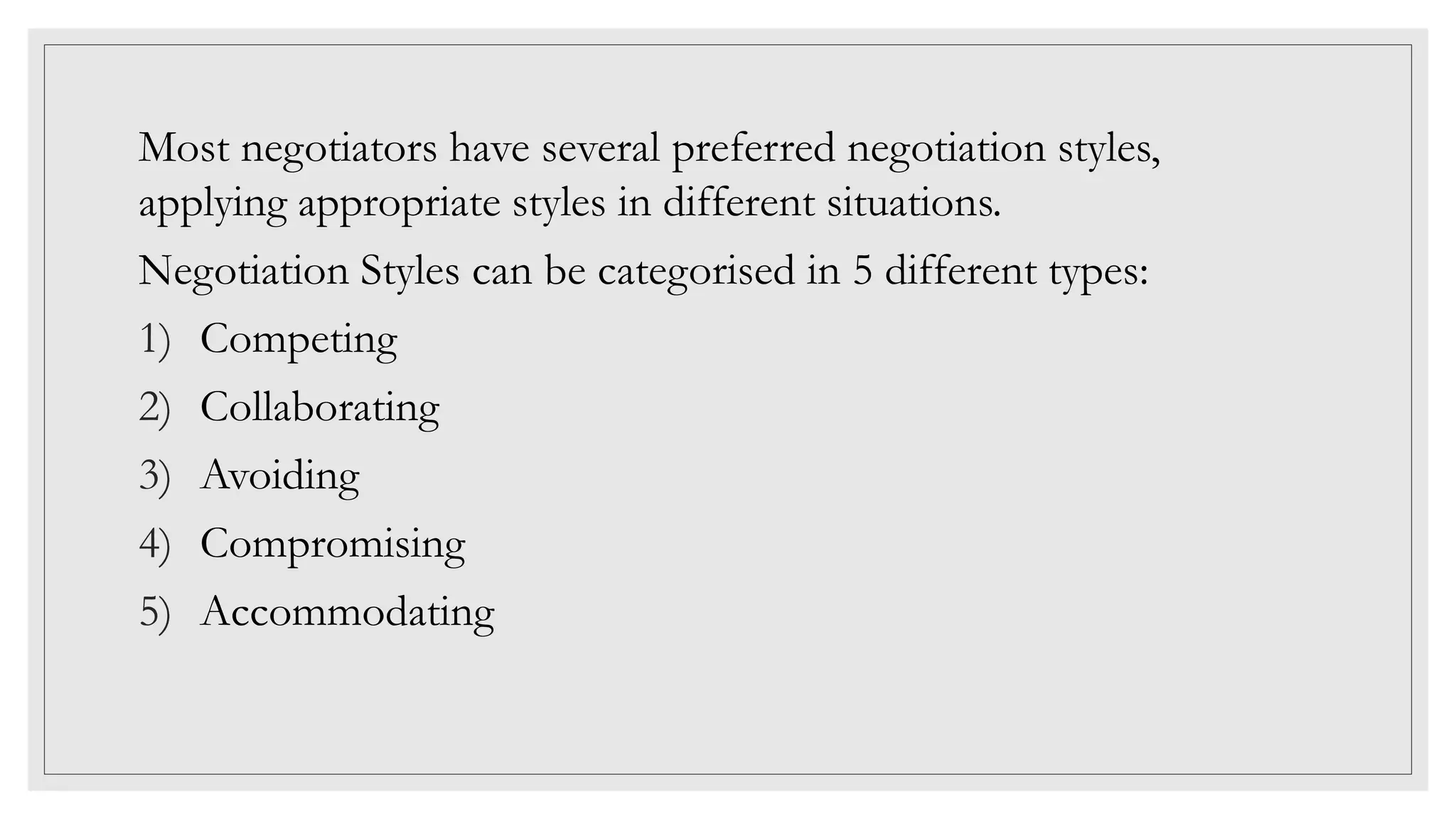 5 Negotiation Styles You Must Know | PPTX
