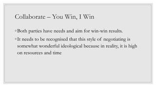 5 Negotiation Styles You Must Know | PPT
