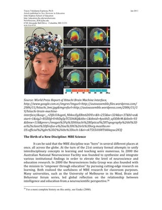 A Brief History of the Science of Learning, Part 2. By Tracey Tokuhama ...