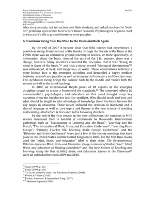 A Brief History of the Science of Learning, Part 2. By Tracey Tokuhama ...