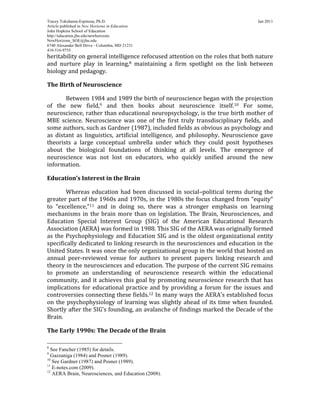 A Brief History of the Science of Learning, Part 2. By Tracey Tokuhama ...