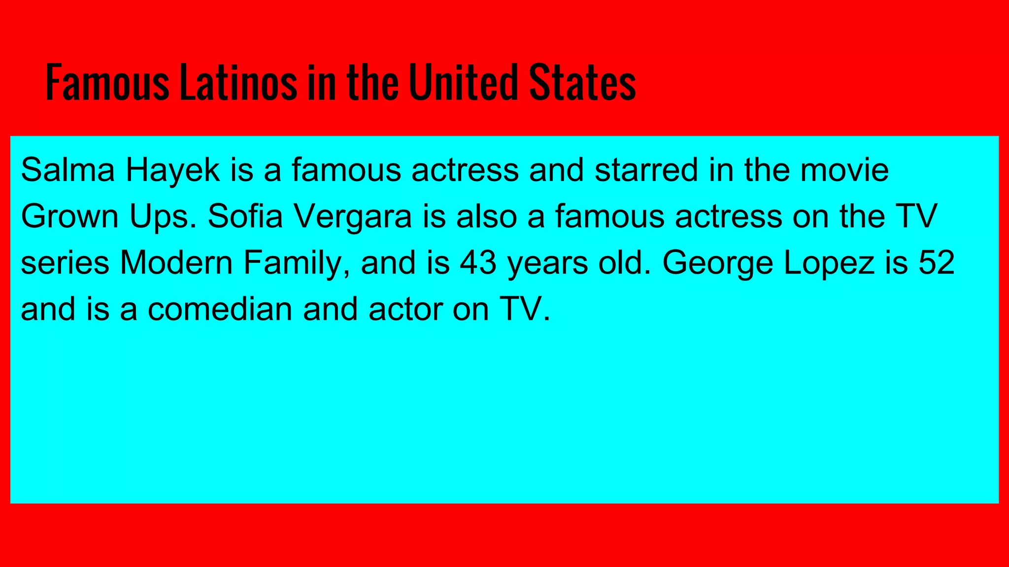 5th grade: Hispanic Heritage Project | PPTX