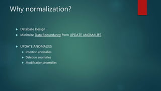 5 normal forms in relational database theory | PPTX