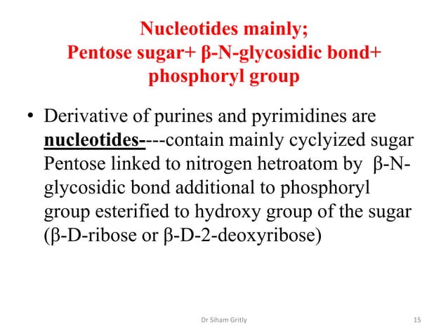 5 nucleotides and nucleic acids lecture | PPTX