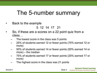 5 Number Summary | PDF