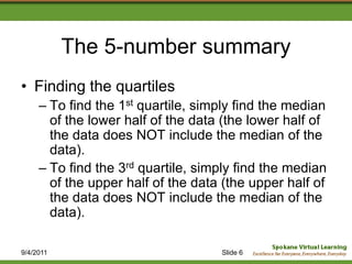 5 Number Summary | PDF