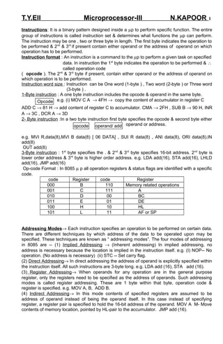 Microprocessor Basics CH-3 | PDF