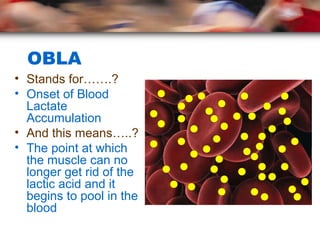 OBLA and VO2 max testing | PPT