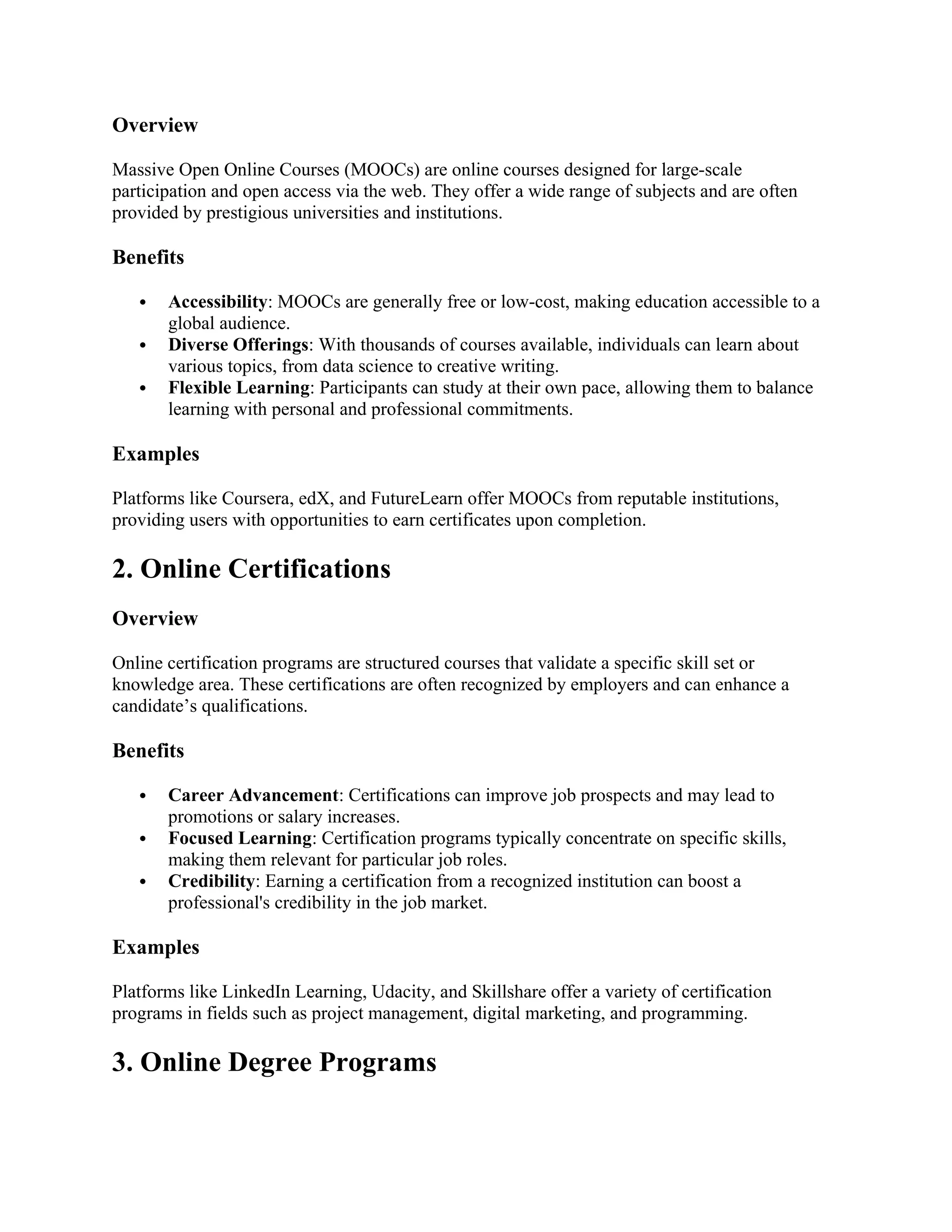 5 of the Best Online Learning Options to Improve Your Career | PDF