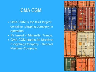 Edward Withrow - 5 of the Largest Container Shipping Companies in the ...