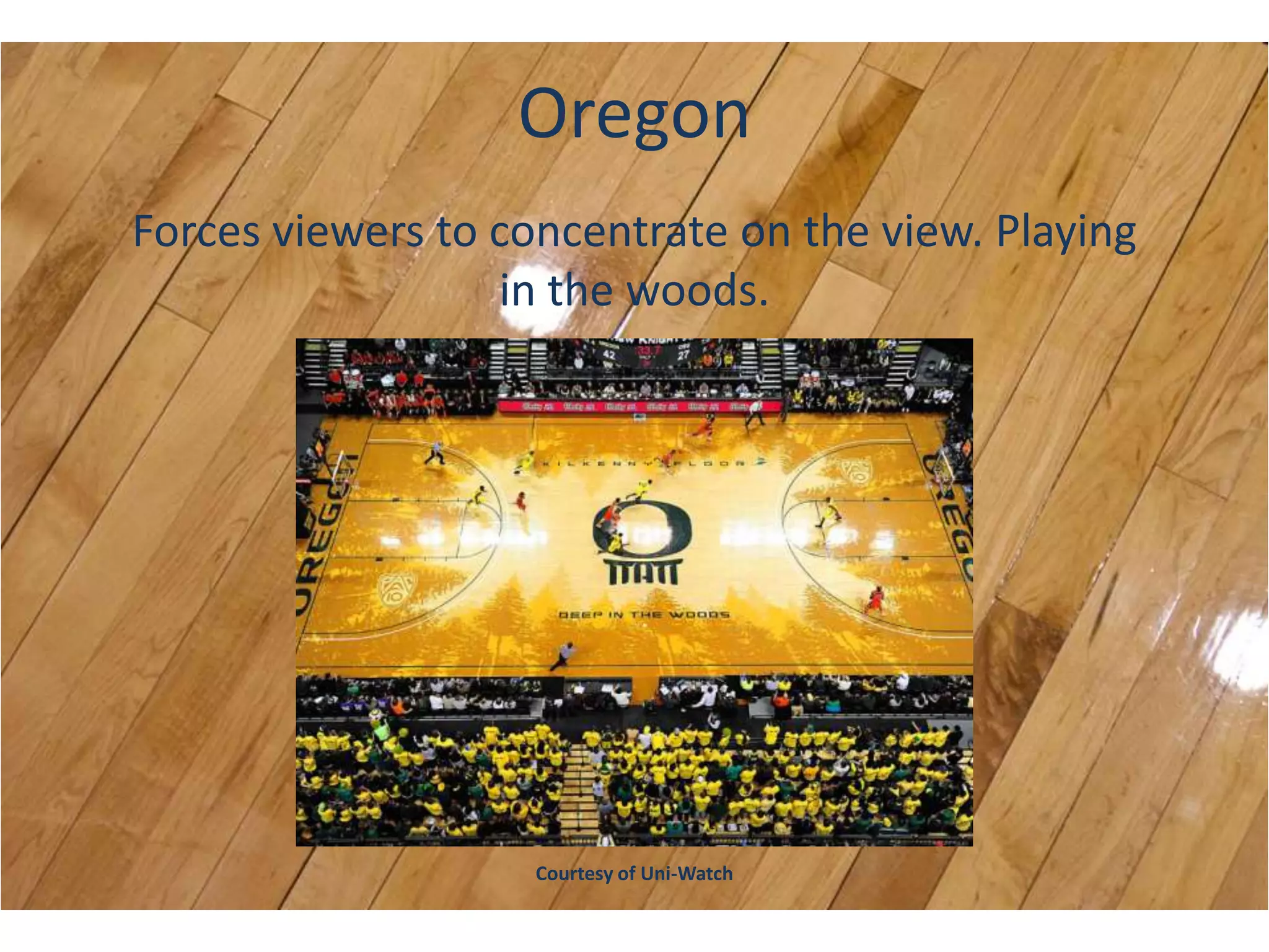 5 of the most unique college basketball courts | PPTX
