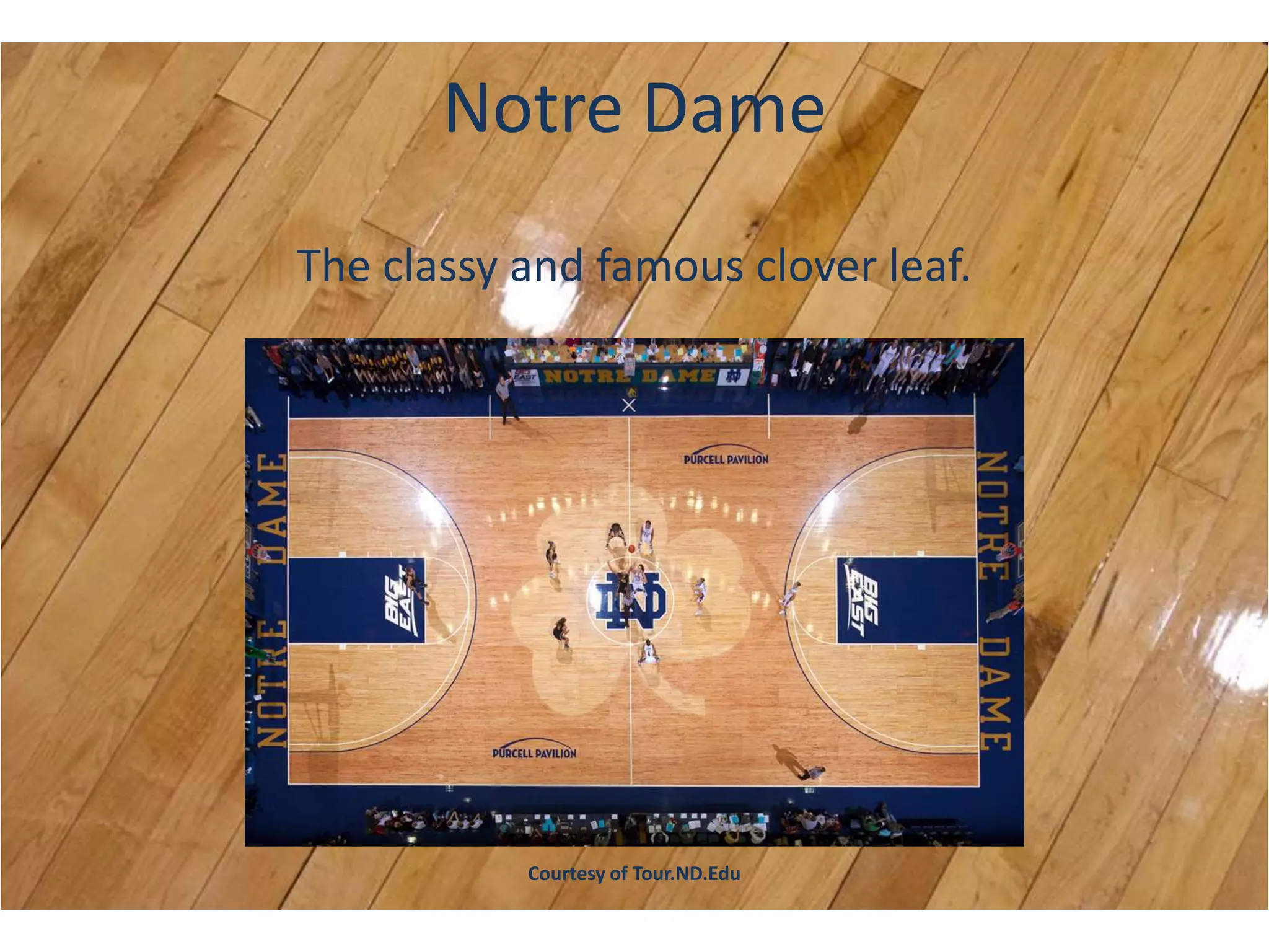 5 of the most unique college basketball courts | PPTX