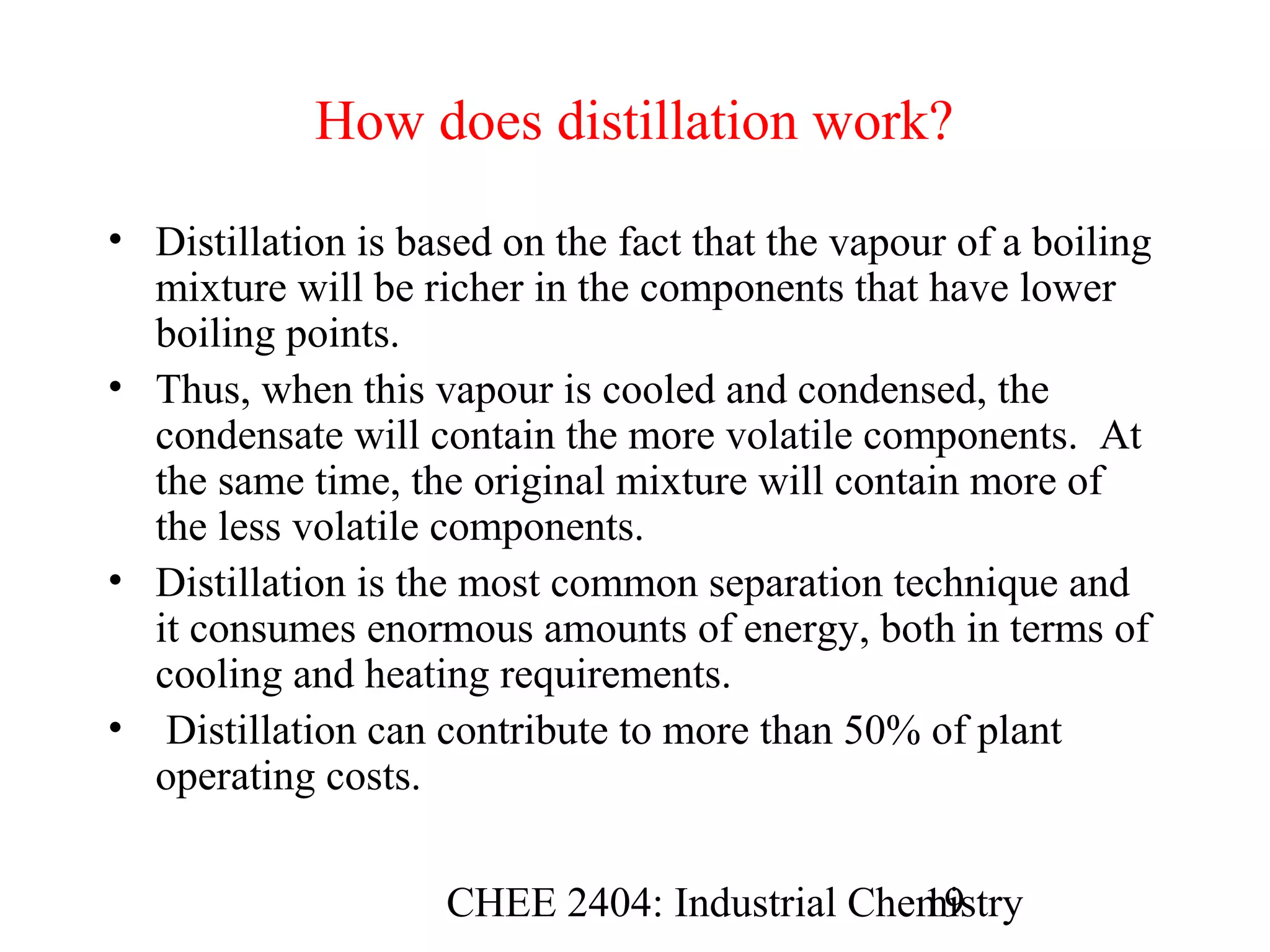 Oil Refinery - Processes | PPT | Chemistry | Science